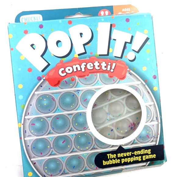 Toys | Childrens Toy Bubble Popping Game Confetti Ages 31 Circle Kids ...